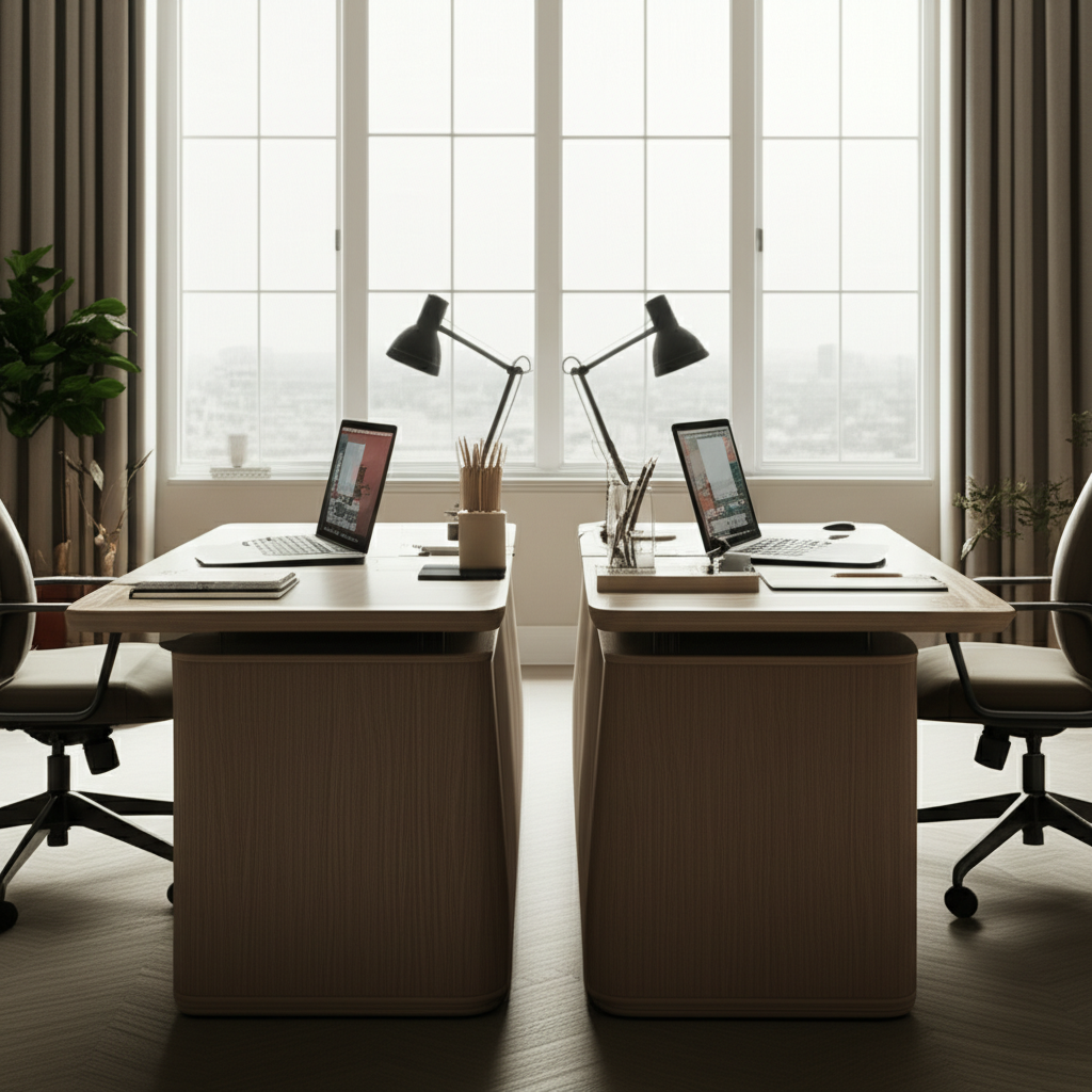 Home Office For Two People Layout: Essential, Genius - Tool Guider ...