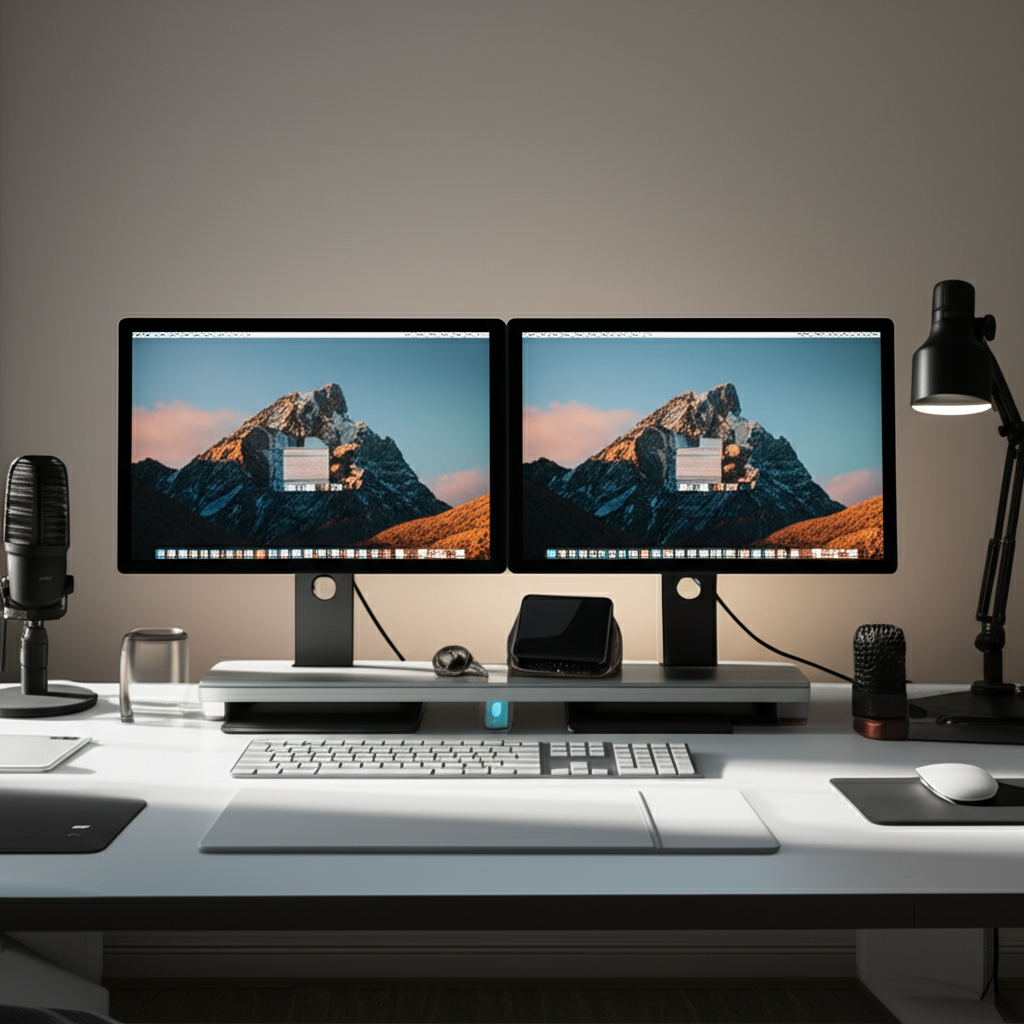Minimalist Dual Workstation Setup For Creators: Ultimate Essential ...