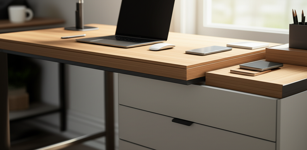 Sleek Modern Desk with Storage: Essential Space Solutions - Tool Guider ...