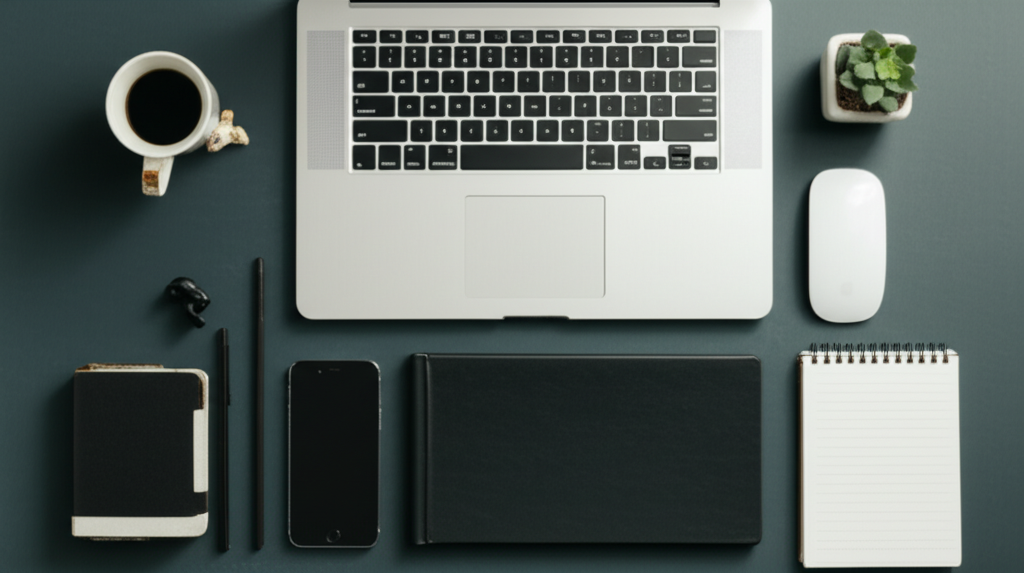 Modern Desk Setup Flat Lay: Essential & Stunning - Tool Guider ...