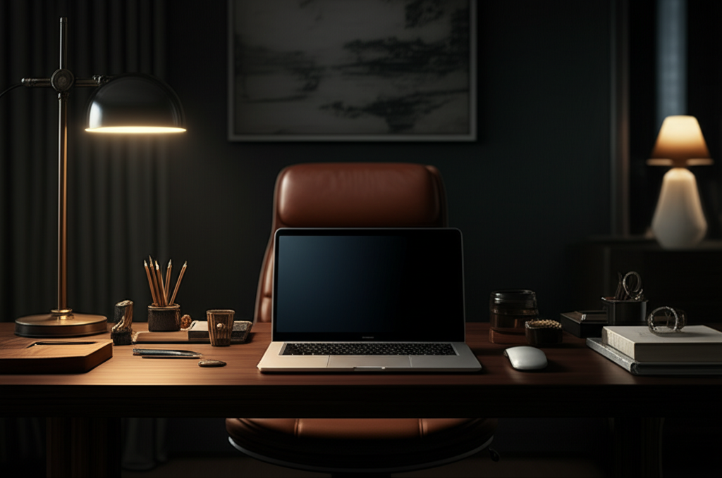 Home Office With Moody Lighting: Essential, Transformative Design ...